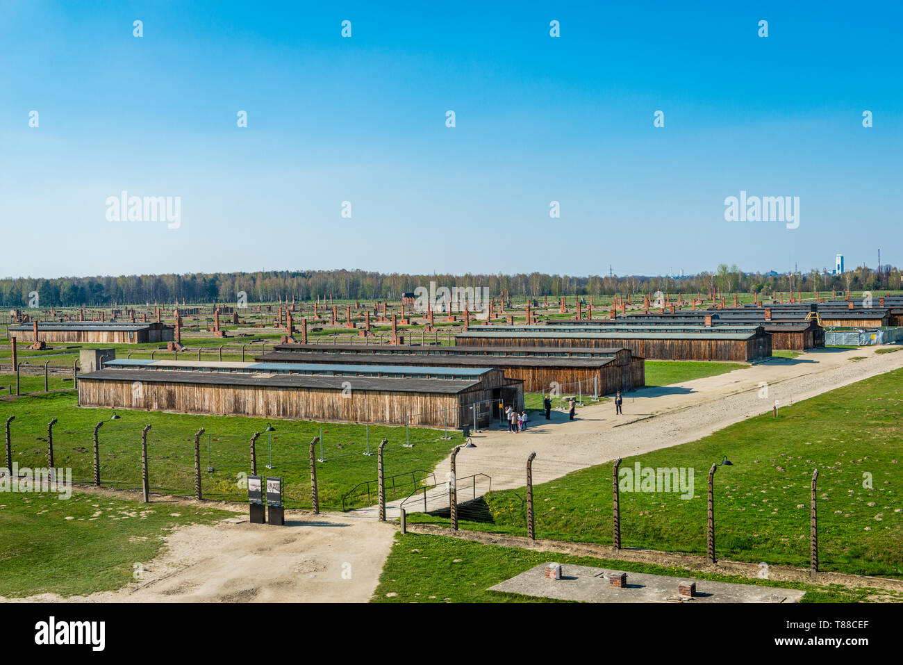 Auschwitz Concentration Camp Aerial High Resolution Stock Photography ...