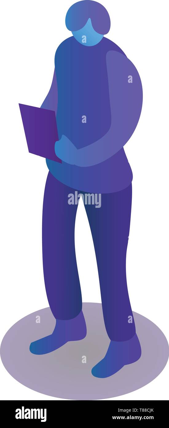 Fashion violet man icon, isometric style Stock Vector Image & Art - Alamy