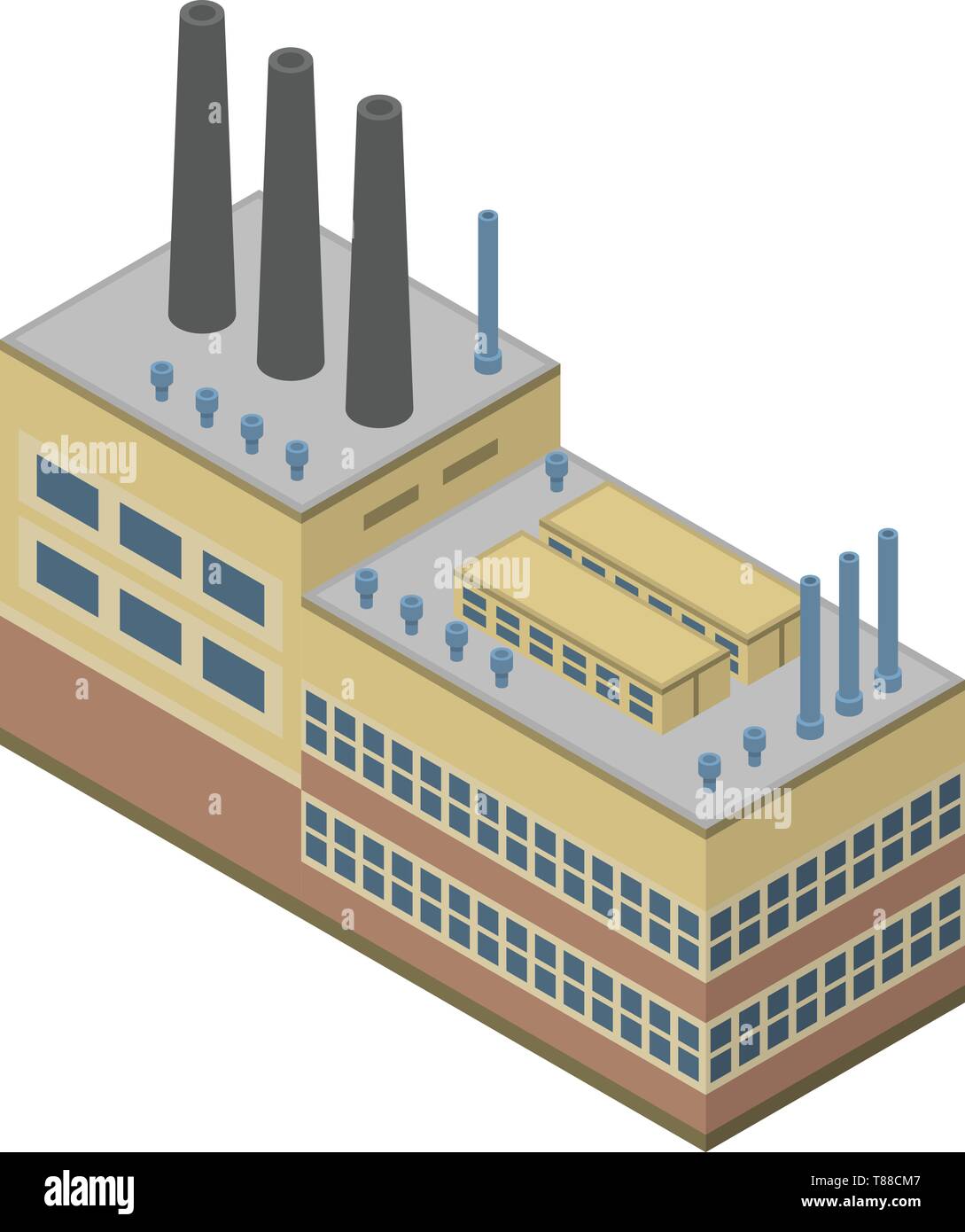 Old factory isometric hi-res stock photography and images - Alamy