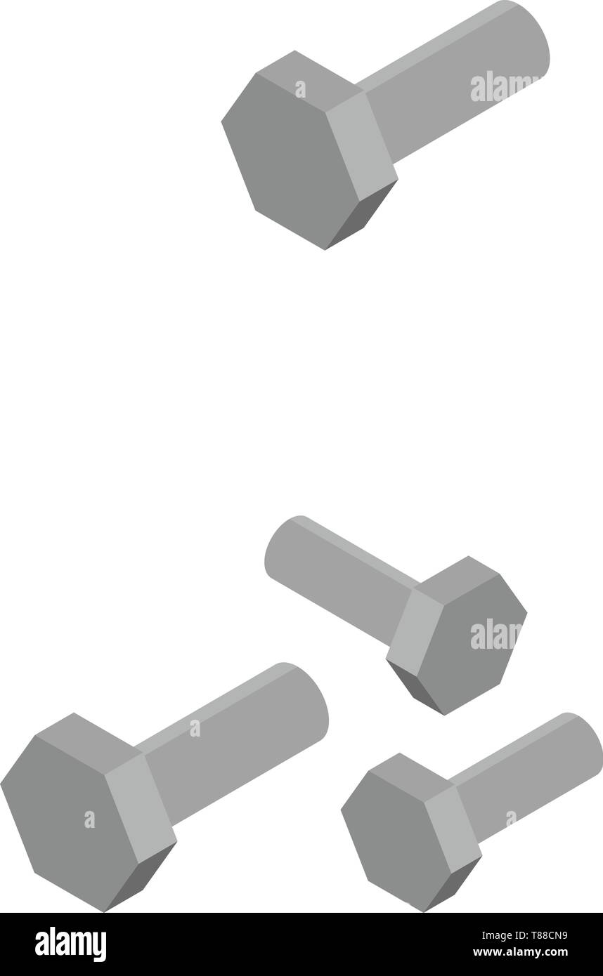 Car metal bolt icon, isometric style Stock Vector Image & Art - Alamy