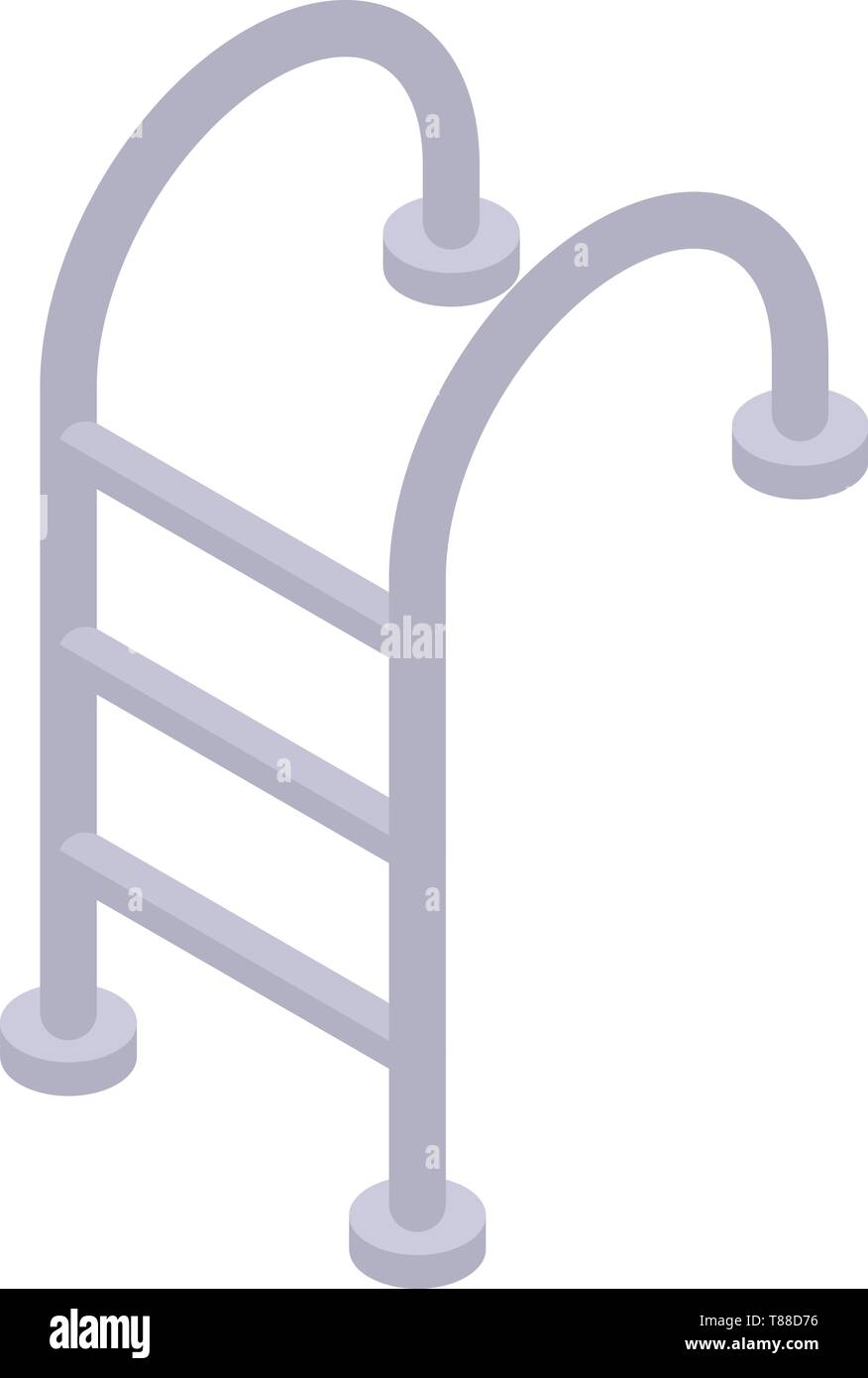 Metal pool stairs icon, isometric style Stock Vector Image & Art - Alamy