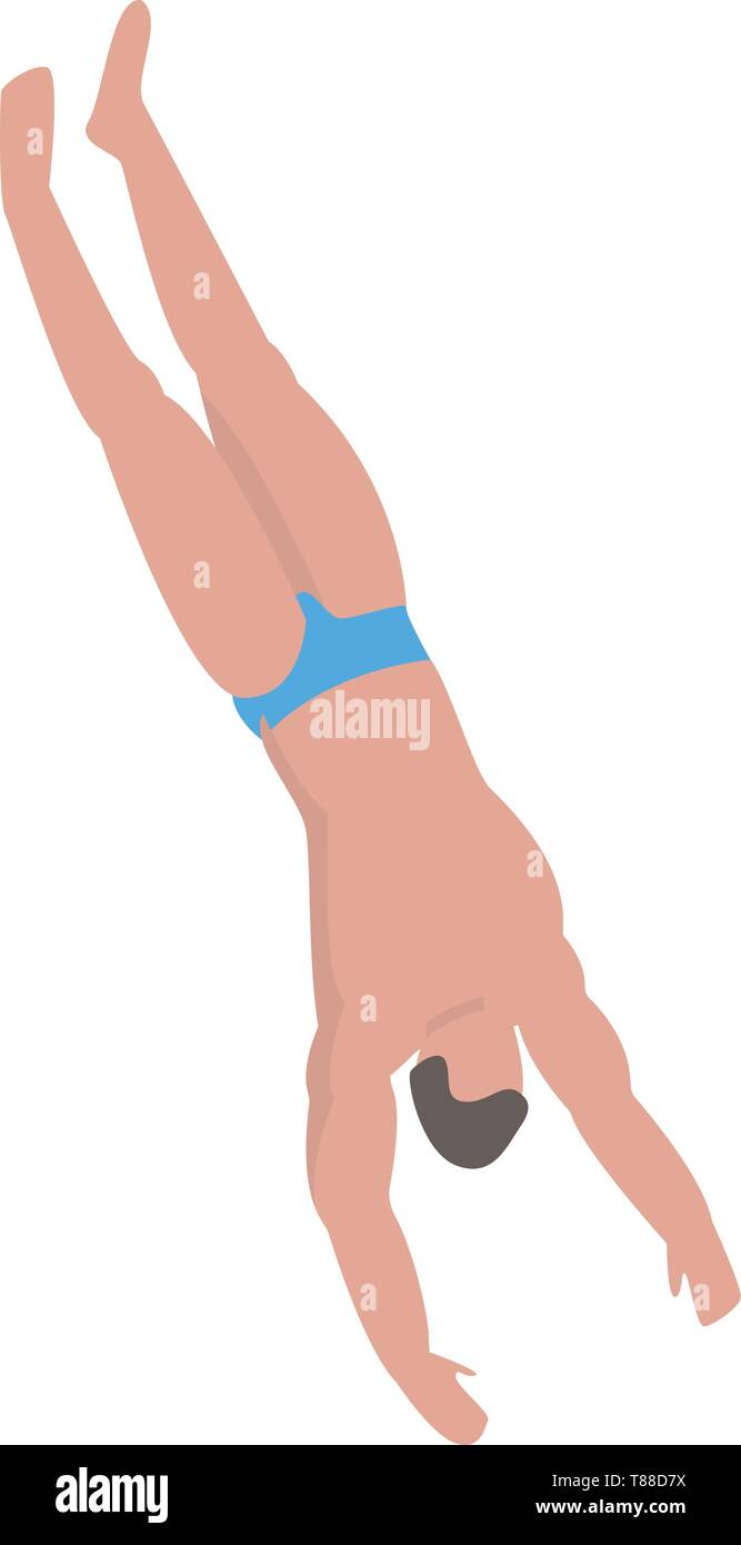 Diving girl vintage Stock Vector Images - Alamy