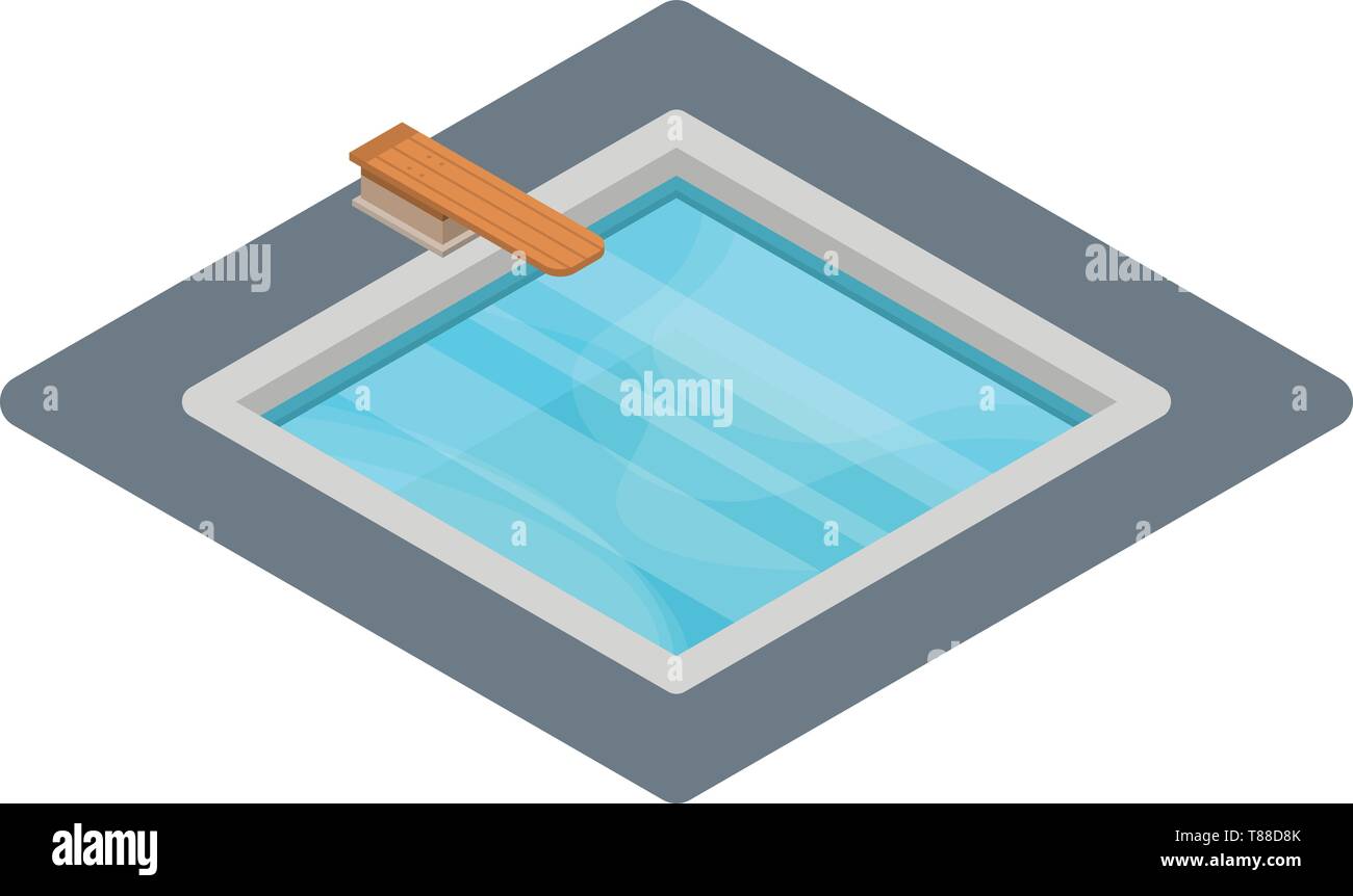 Luxury home exterior pool Stock Vector Images - Alamy