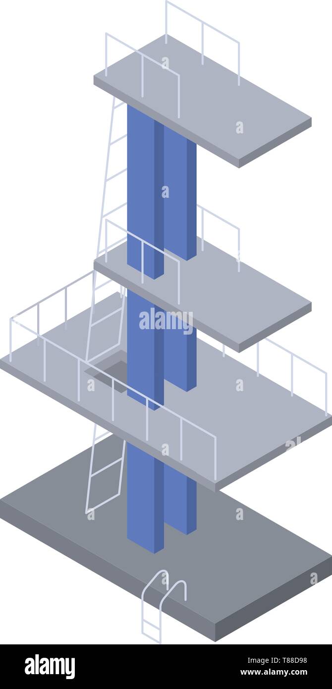 Diver diving platform Stock Vector Images - Alamy