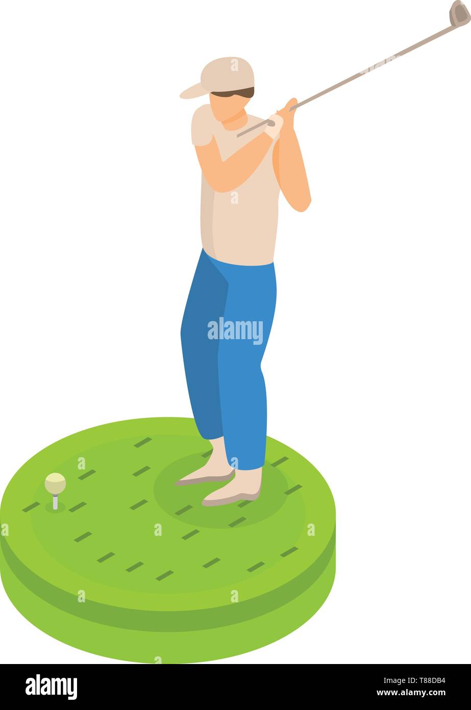 3d man playing golf isolated hi-res stock photography and images - Alamy