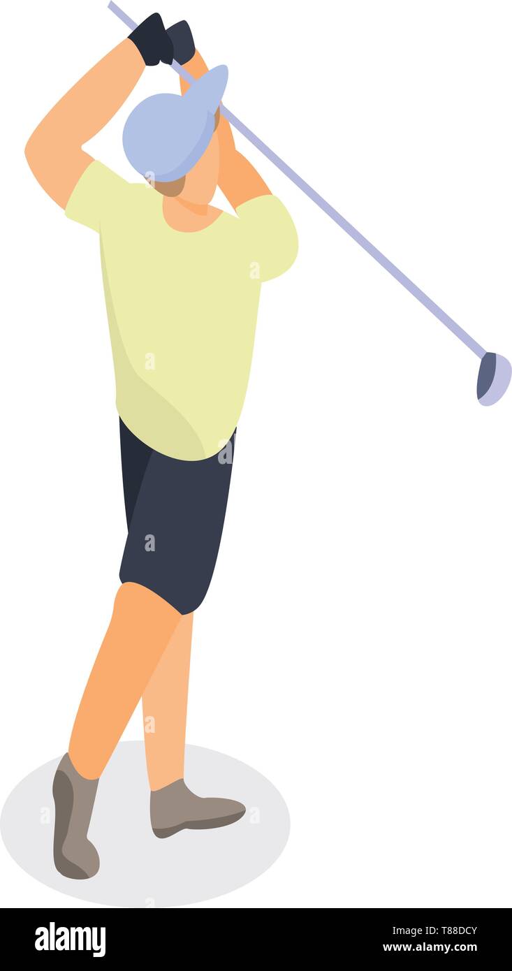 Golf ball silhouette 3d Stock Vector Images - Alamy