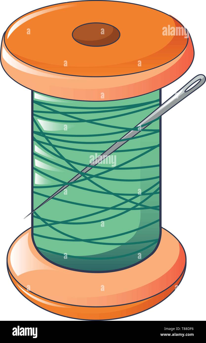 Black threading needle Stock Vector Images - Alamy