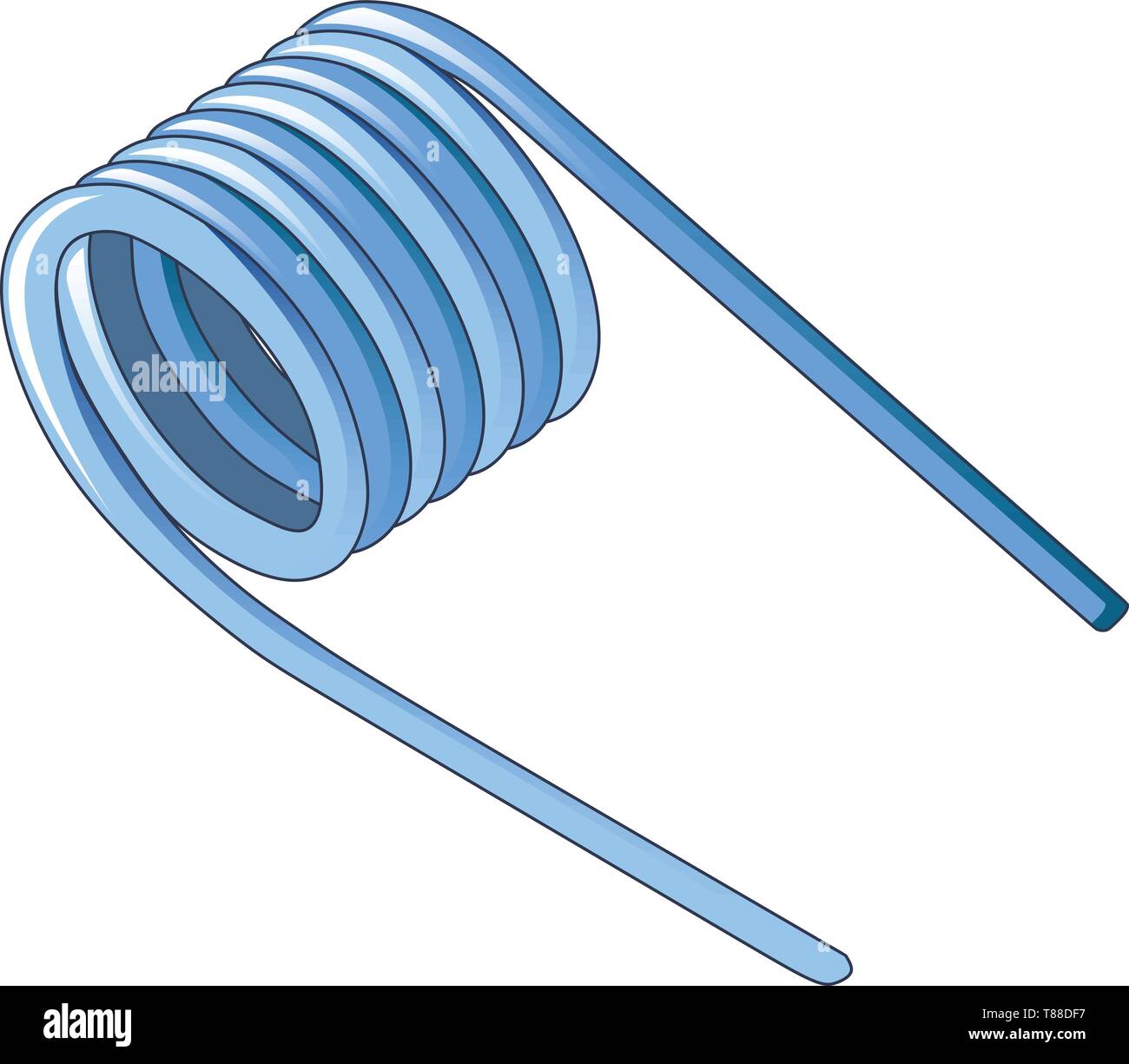 Metal spiral icon, cartoon style Stock Vector Image & Art - Alamy