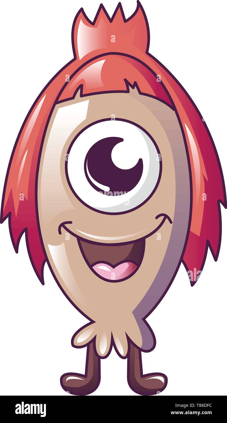 One eye monster icon, cartoon style Stock Vector Image & Art - Alamy