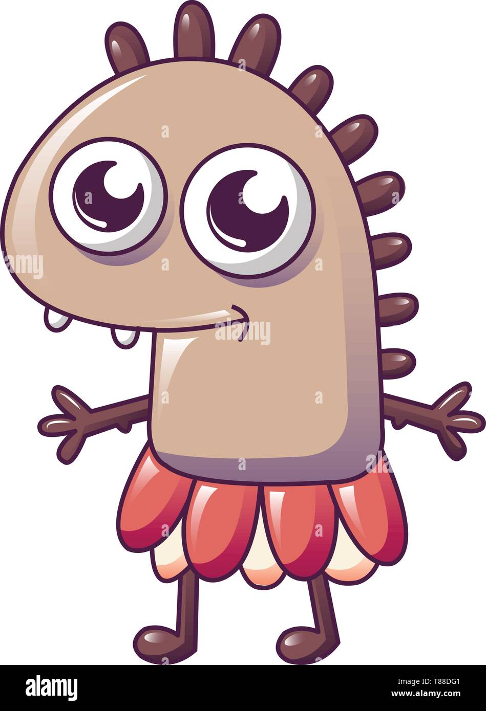 Cute hug monster icon, cartoon style Stock Vector Image & Art - Alamy