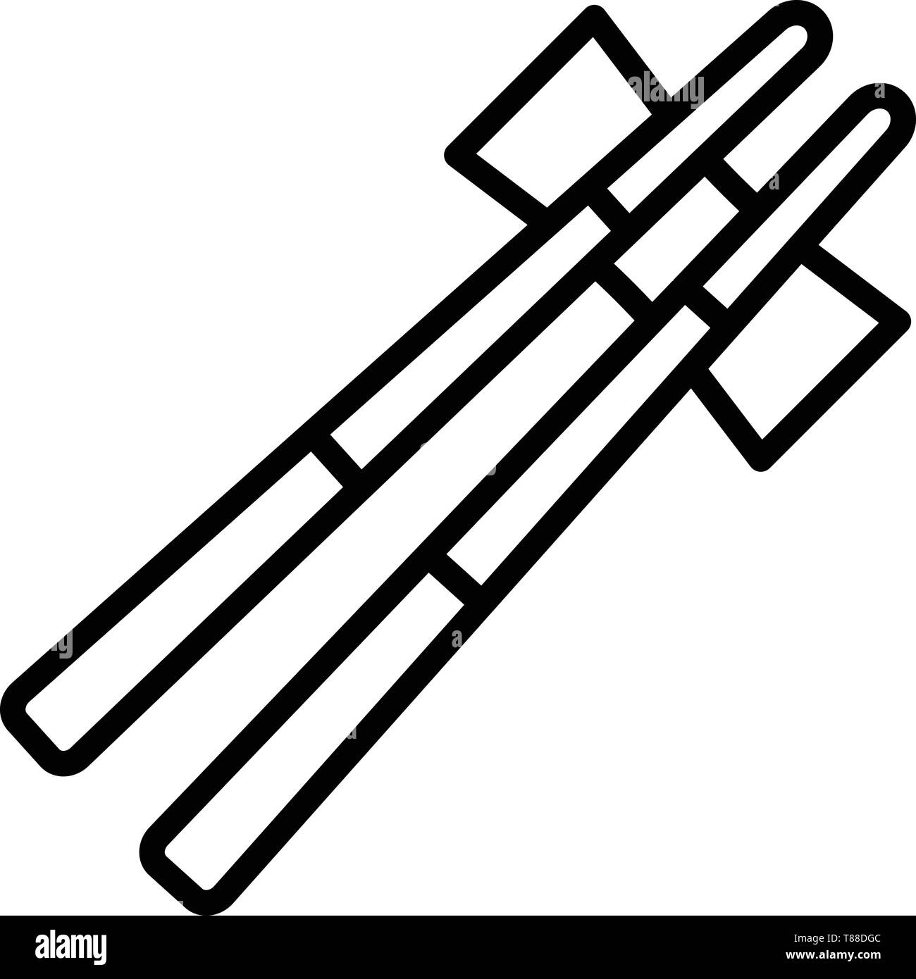 Japan chopsticks icon, outline style Stock Vector Image & Art - Alamy
