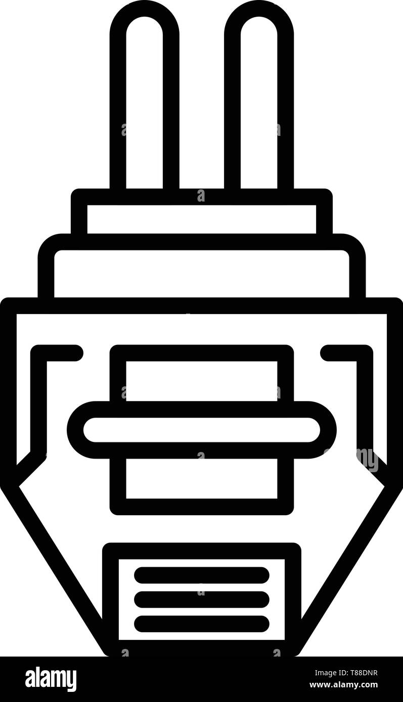 Anti mite electric plug icon, outline style Stock Vector Image & Art ...