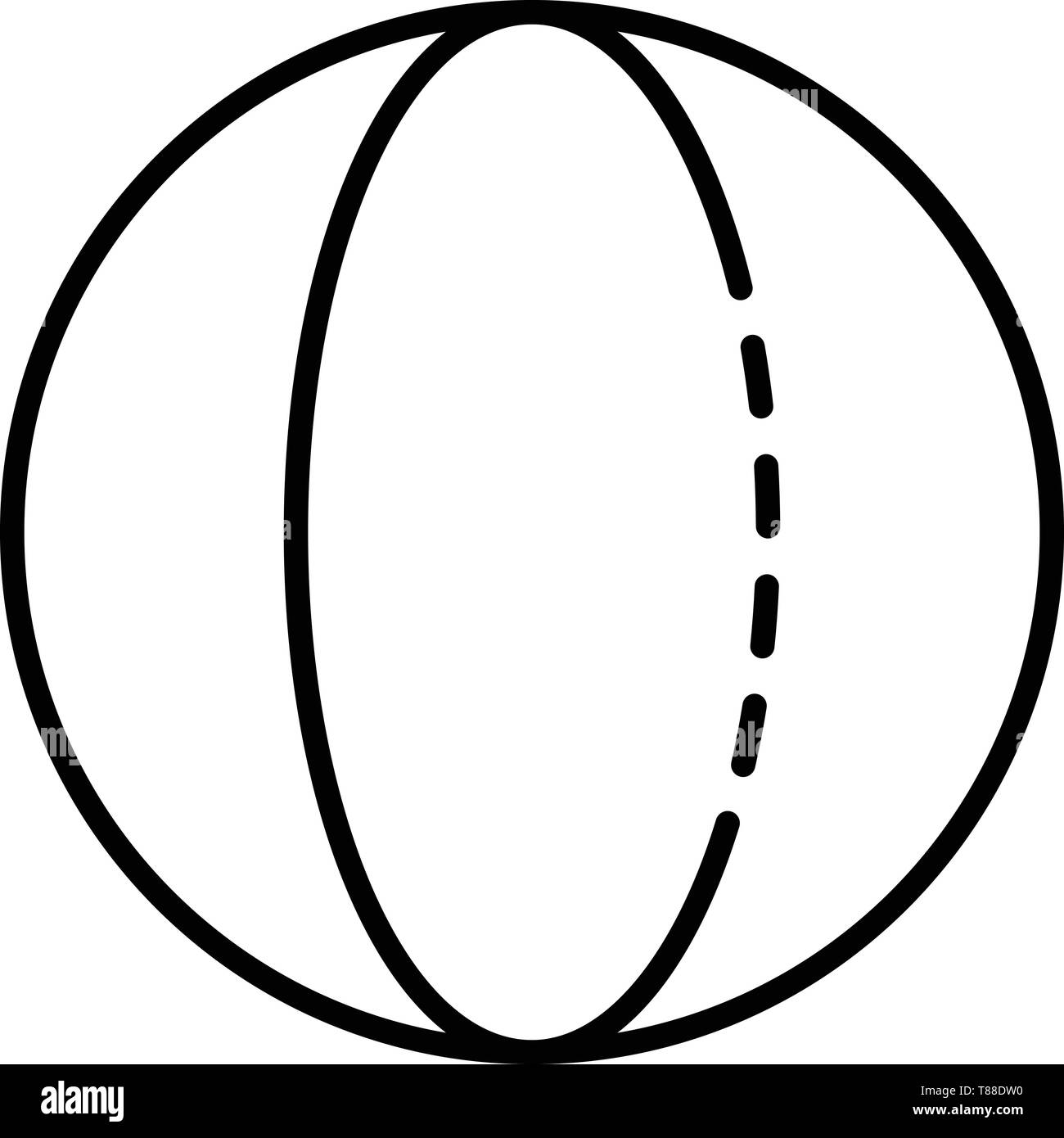 Beach Ball Clipart Black And White Beach Ball Line And Glyph Icon