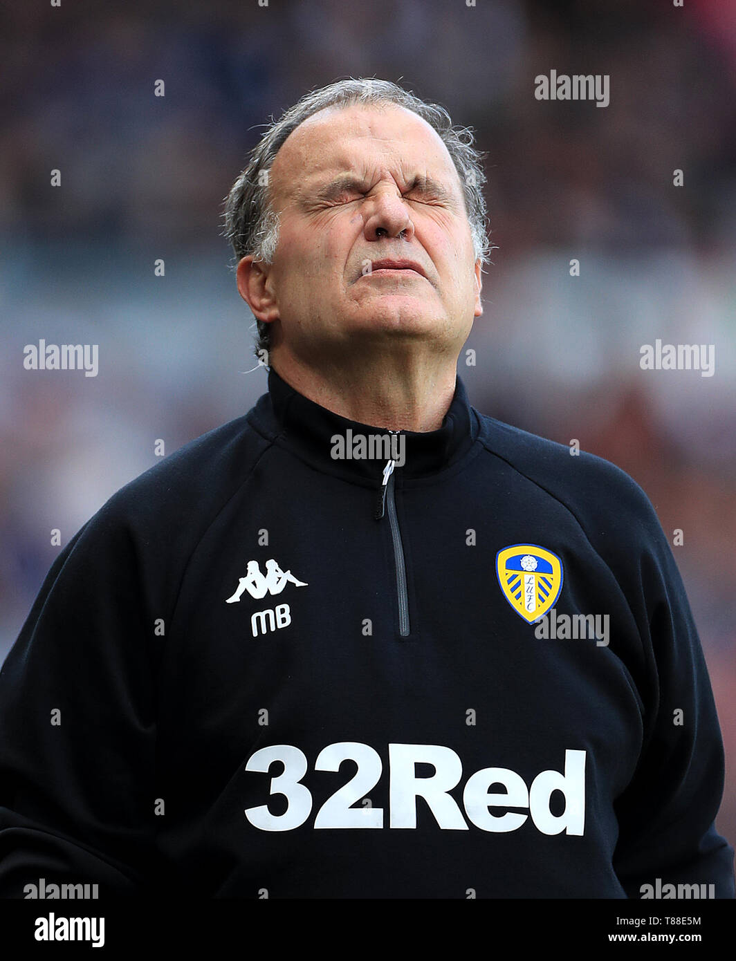 Leeds United manager Marcelo Bielsa during the Sky Bet Championship ...