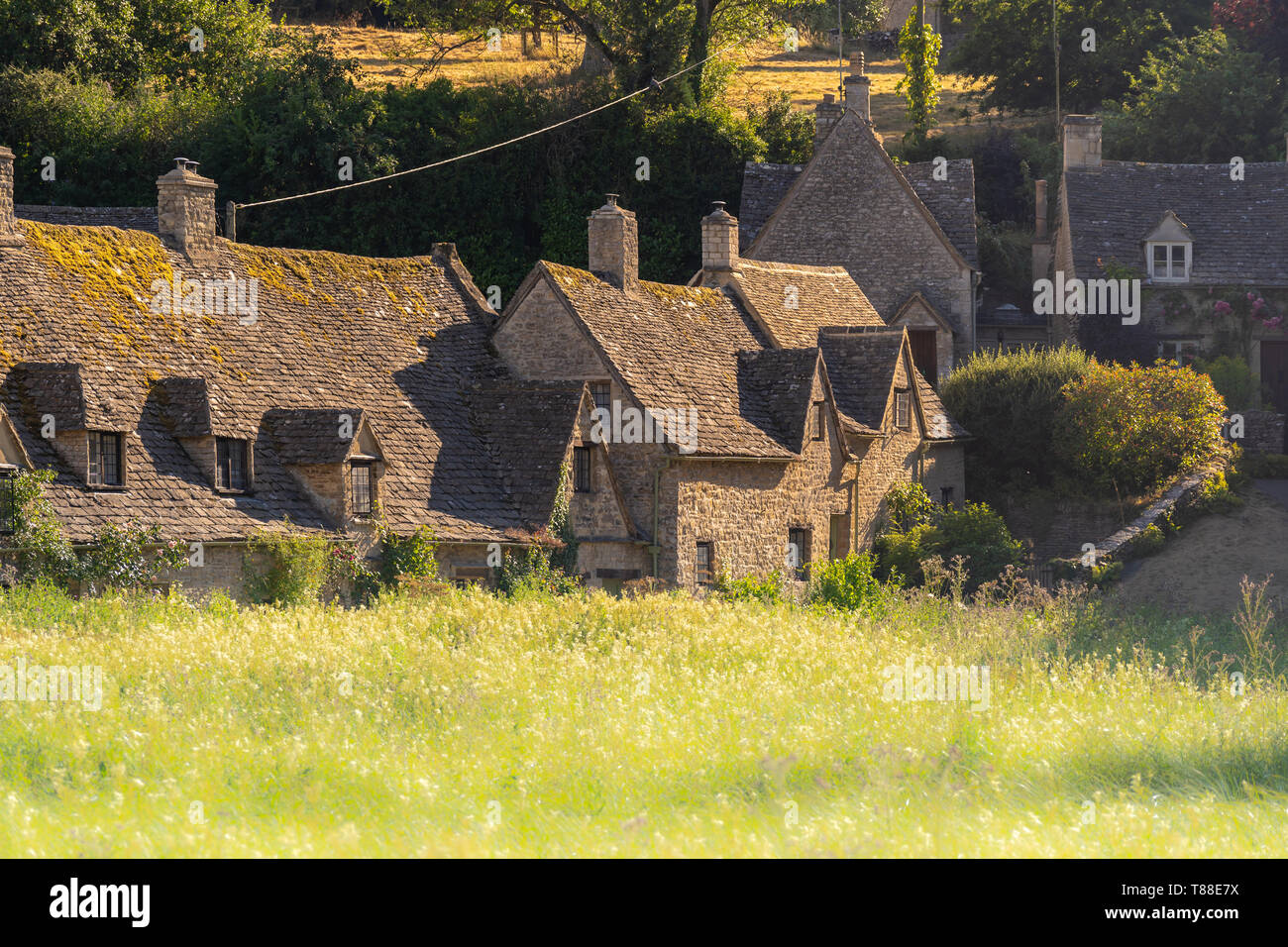 Bibury village in Cotswolds England UK Stock Photo - Alamy
