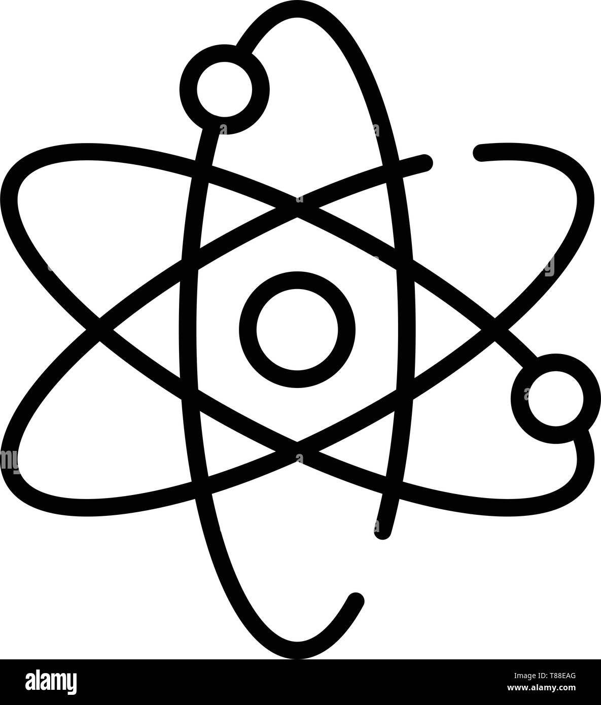 Electron motion icon, outline style Stock Vector Image & Art - Alamy