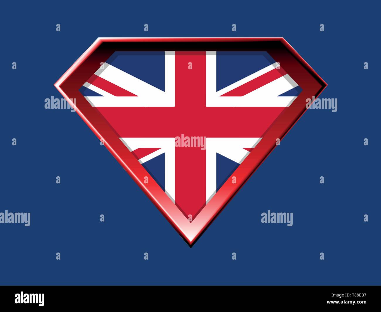 Flag great britain in Stock Vector Images - Alamy