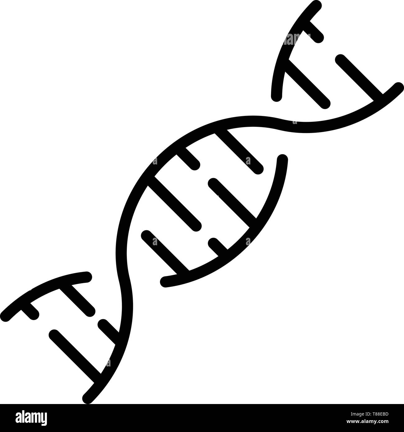 DNA icon, outline style Stock Vector Image & Art - Alamy