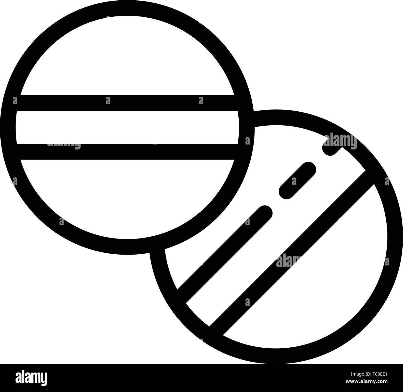 Aspirin tablets icon, outline style Stock Vector Image & Art - Alamy