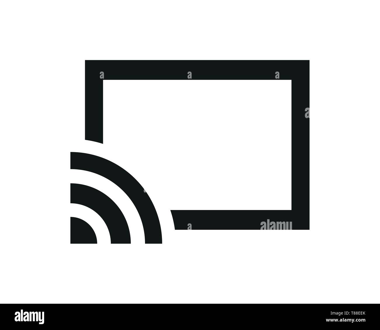 Cast icon, symbol for streaming media Stock Vector Image & Art - Alamy