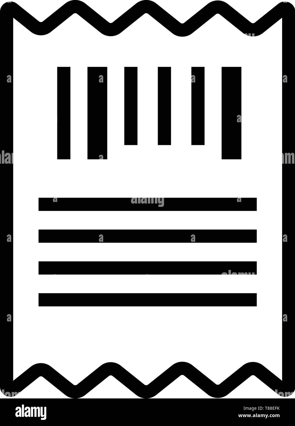 Barcode check icon, outline style Stock Vector Image & Art - Alamy