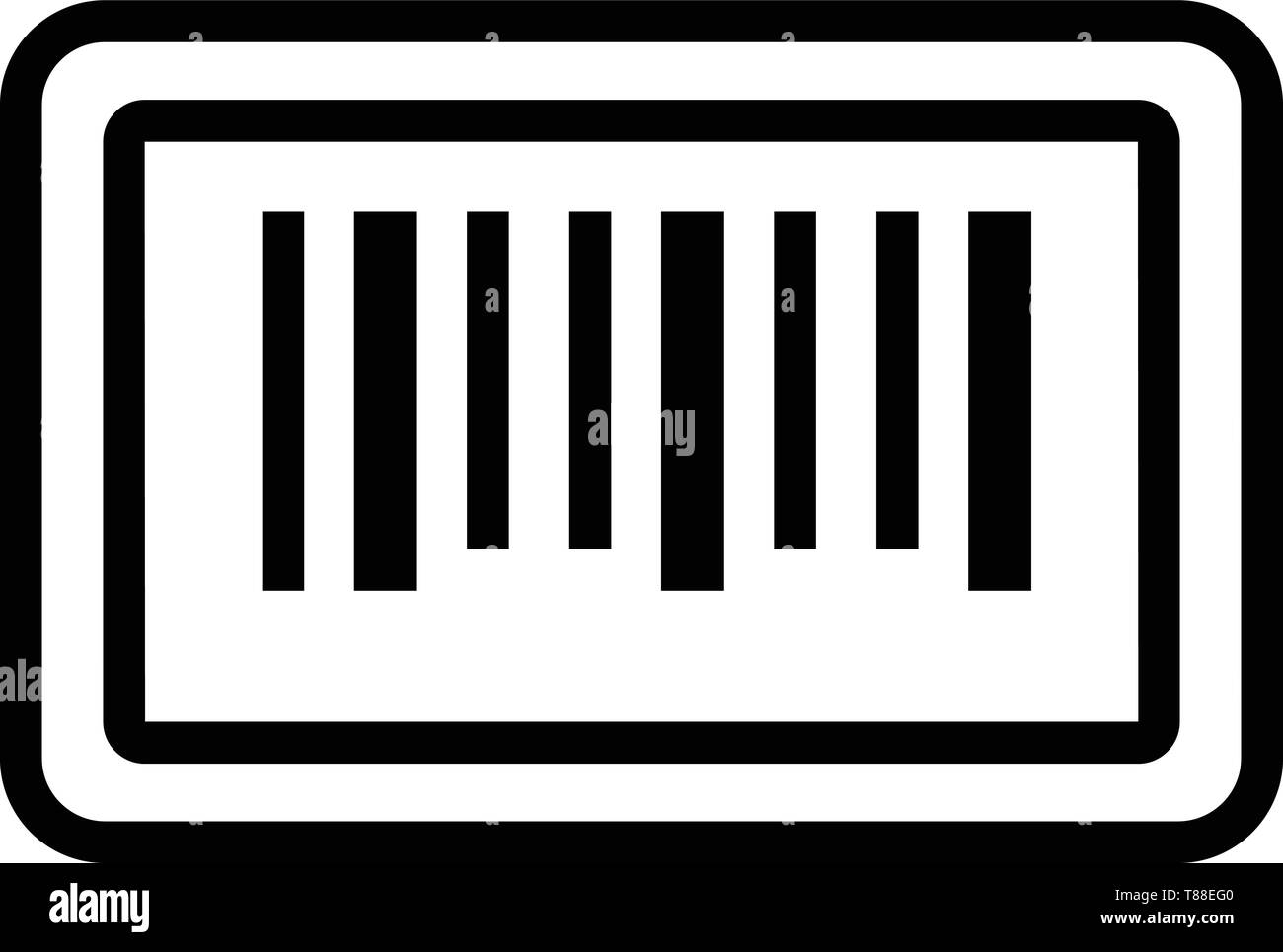 Barcode sticker icon, outline style Stock Vector Image & Art - Alamy