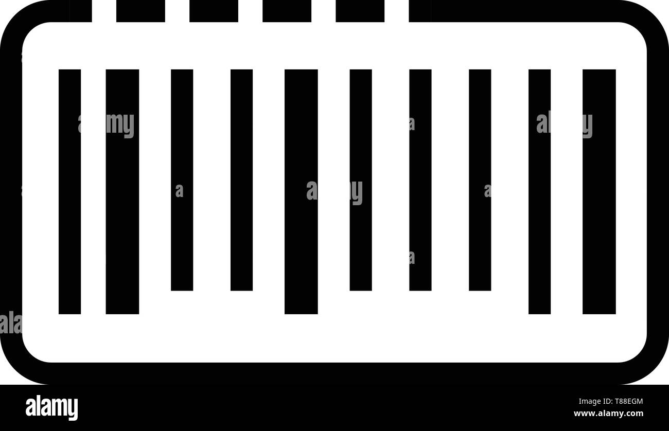 Vector illustration single isolated barcode Stock Vector Images - Alamy