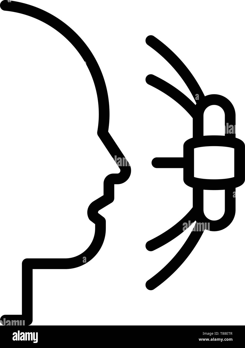 Face recognition camera icon, outline style Stock Vector Image & Art ...