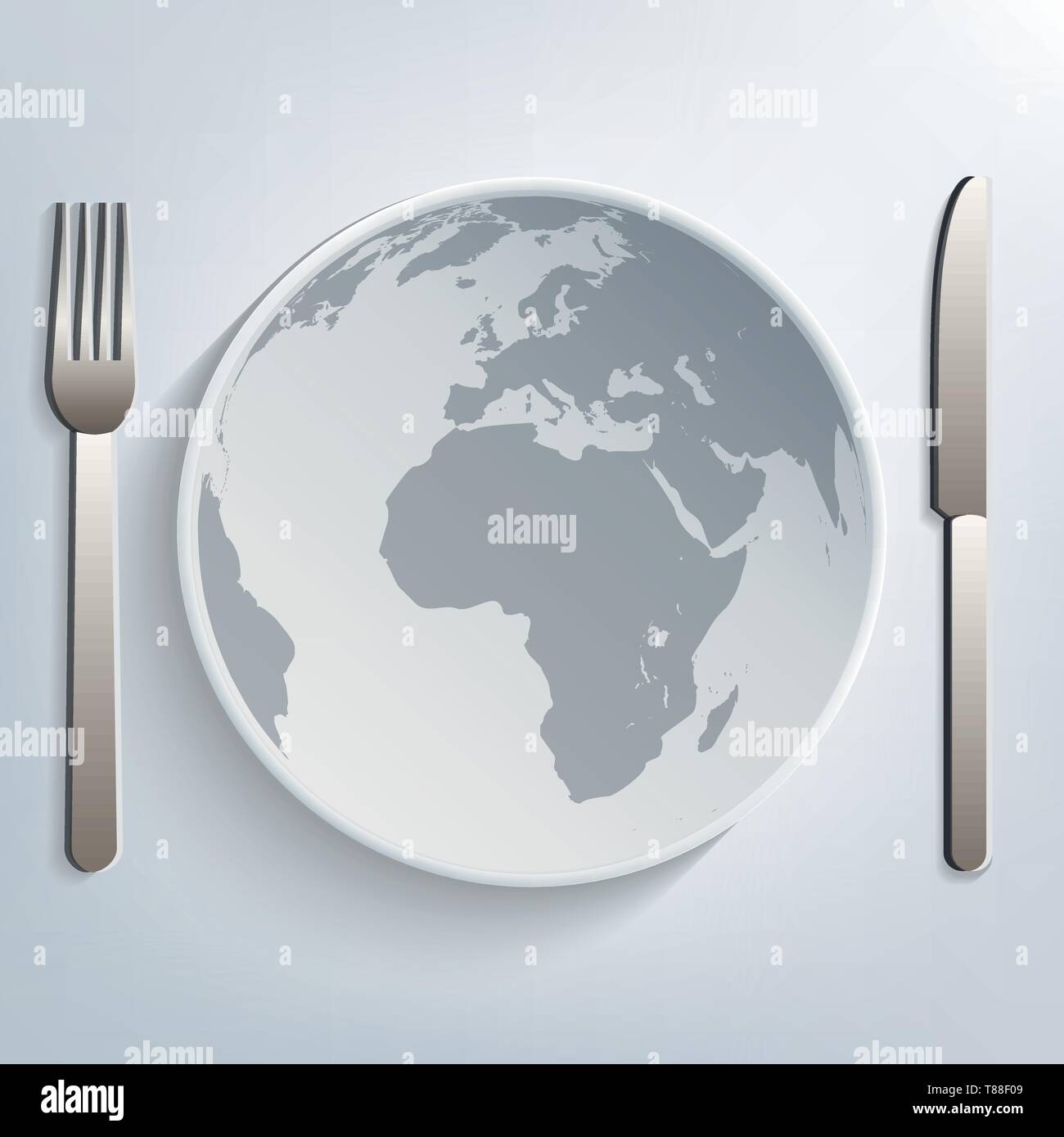 World food map Stock Vector Images - Alamy