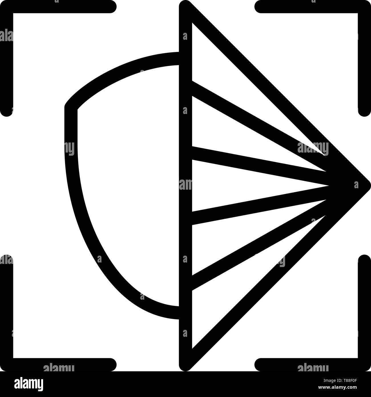 Face scan icon, outline style Stock Vector Image & Art - Alamy