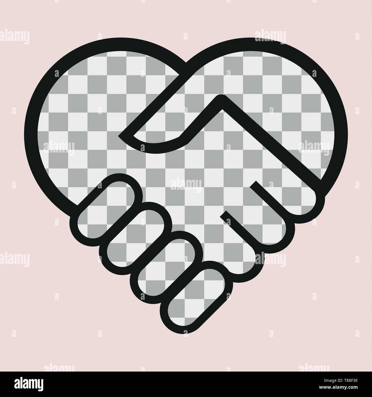 Put your text or picture in the symbol of love and friendship ...