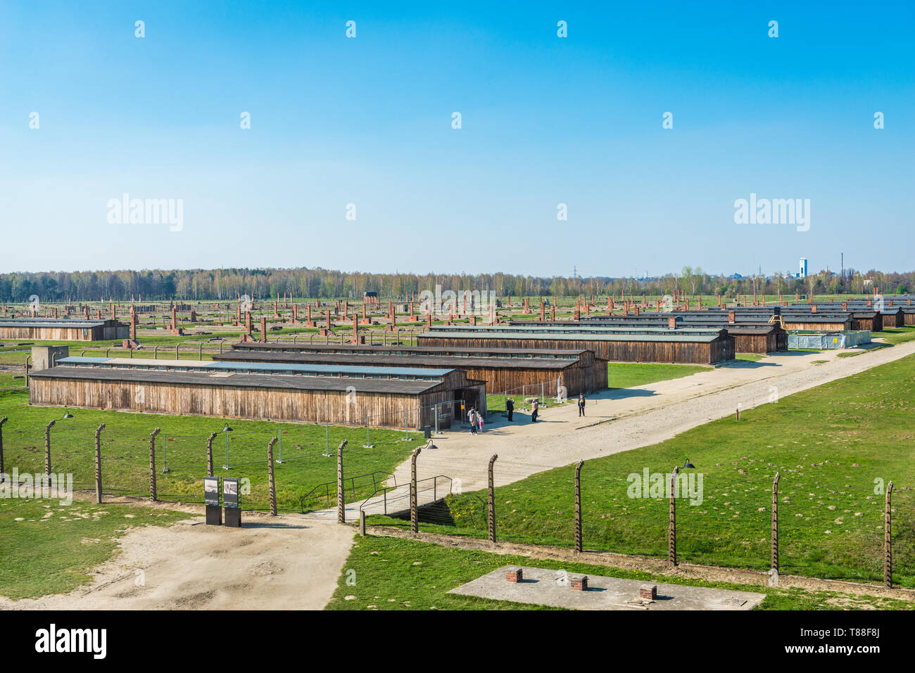 Auschwitz Concentration Camp Aerial High Resolution Stock Photography ...