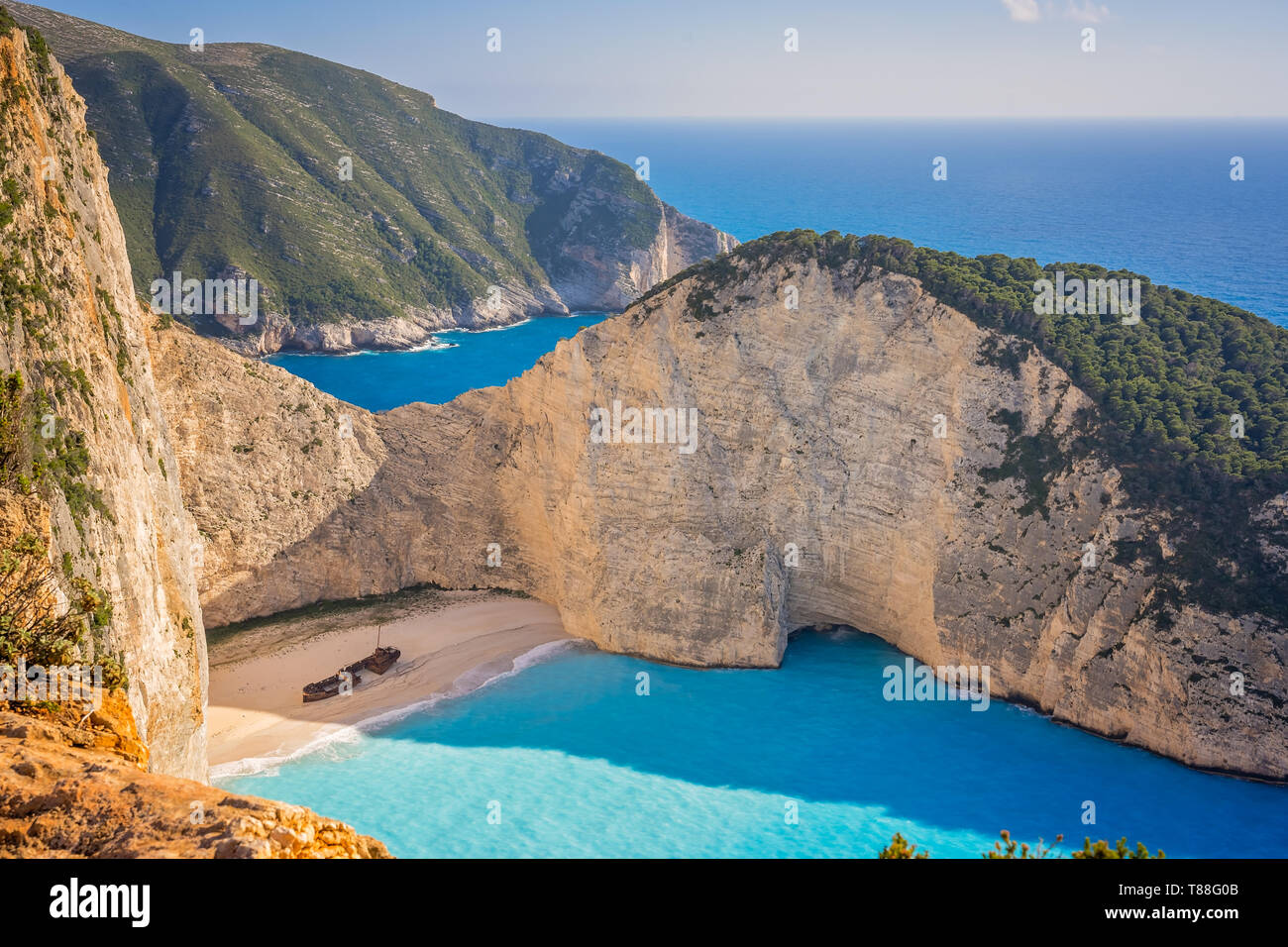 Wreck of a smugglers ship on the beach at the bottom of the stunning ...