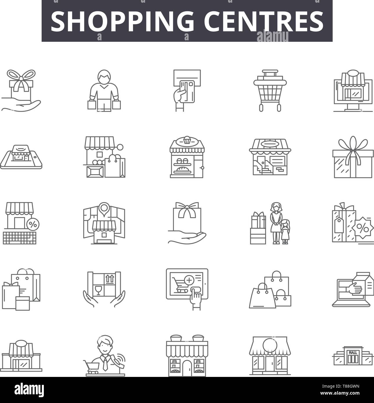 Outlet centres Stock Vector Images - Alamy