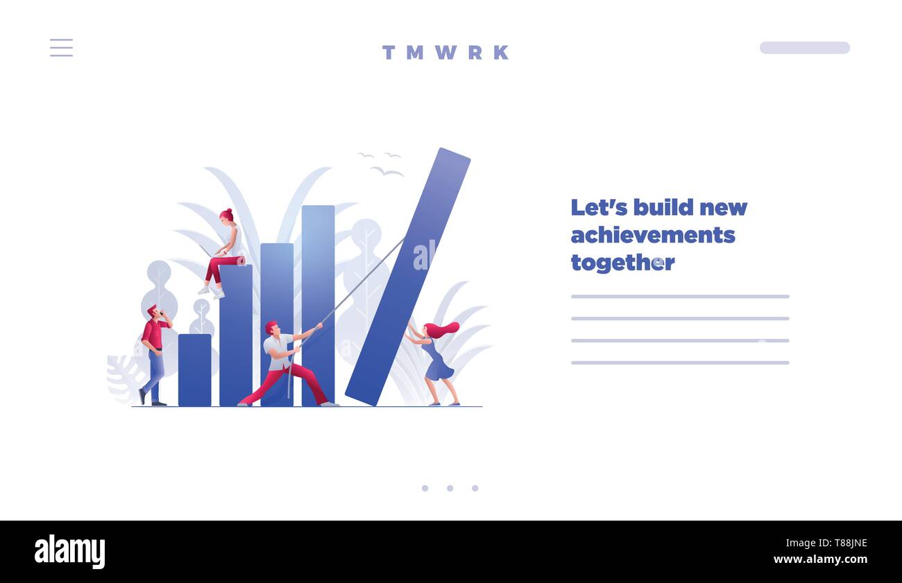 Infographic team building template Cut Out Stock Images & Pictures - Alamy