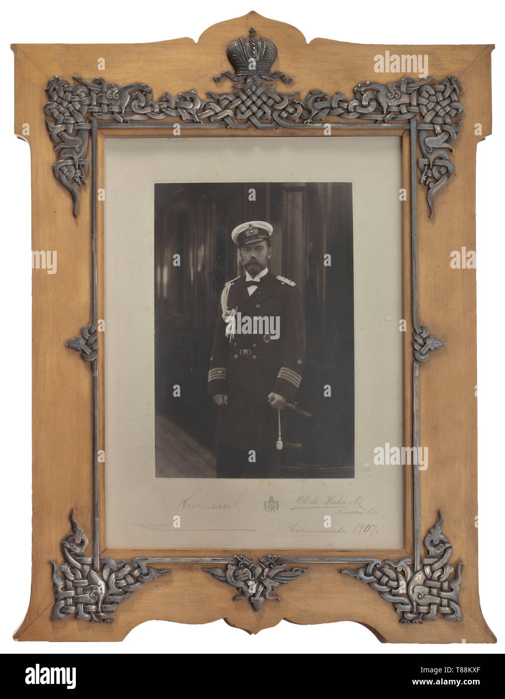An important portrait photo of Tsar Nicholas II With handwritten ...