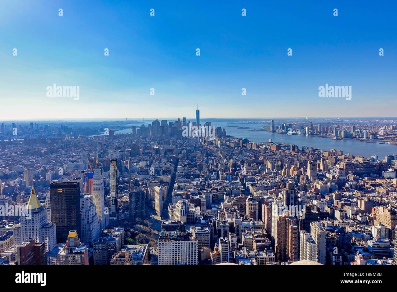 New York City Skyline at Midday Stock Photo - Alamy