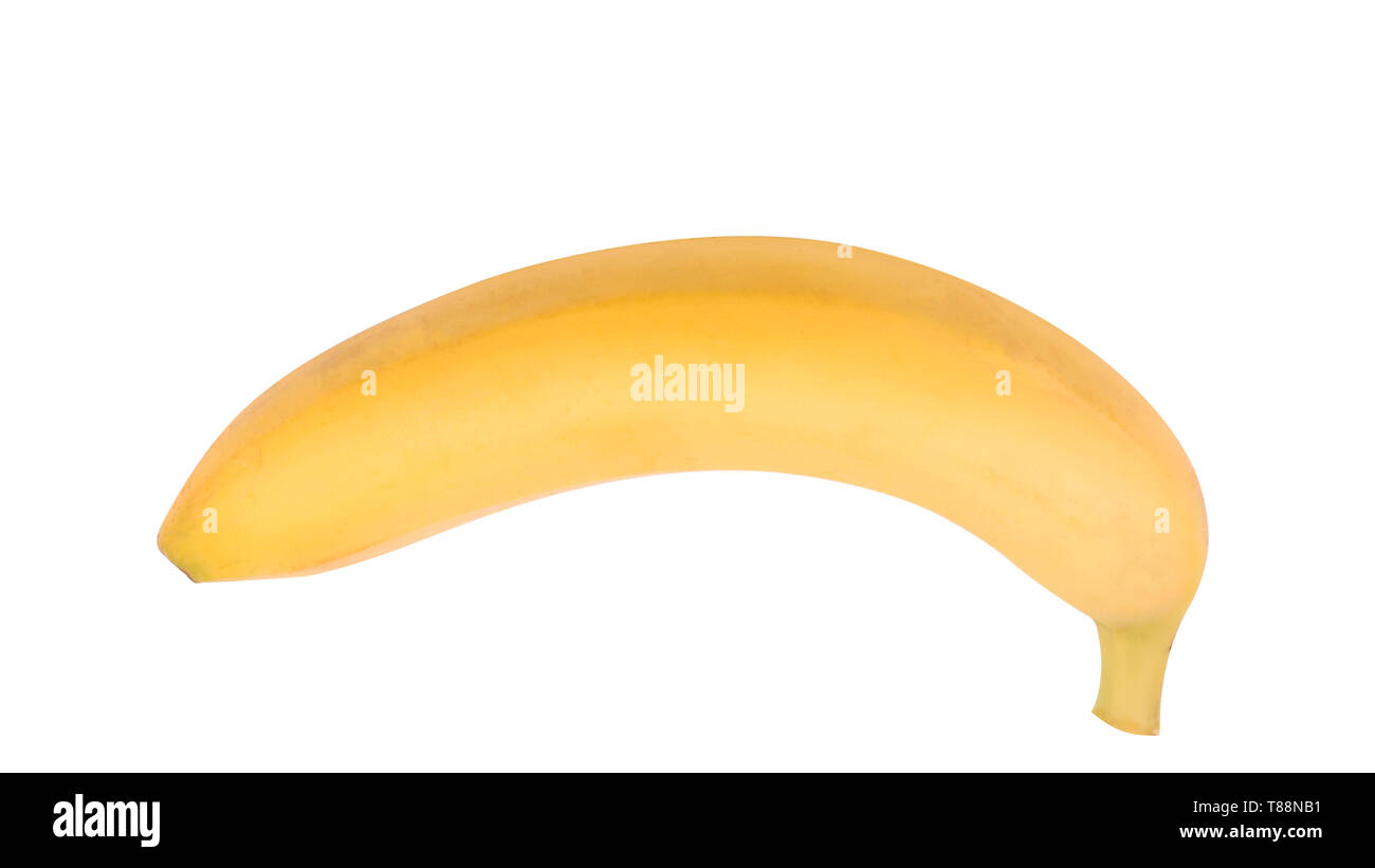 Yellow Banana Isolated Stock Photo - Alamy