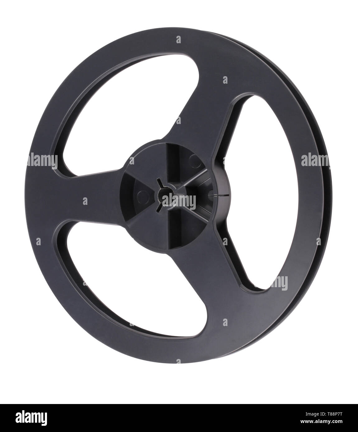 Plastic Black Tape Recorder Bobbin Isolated Stock Photo - Alamy