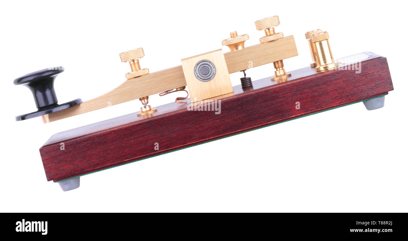 Morse Key Isolated Stock Photo - Alamy