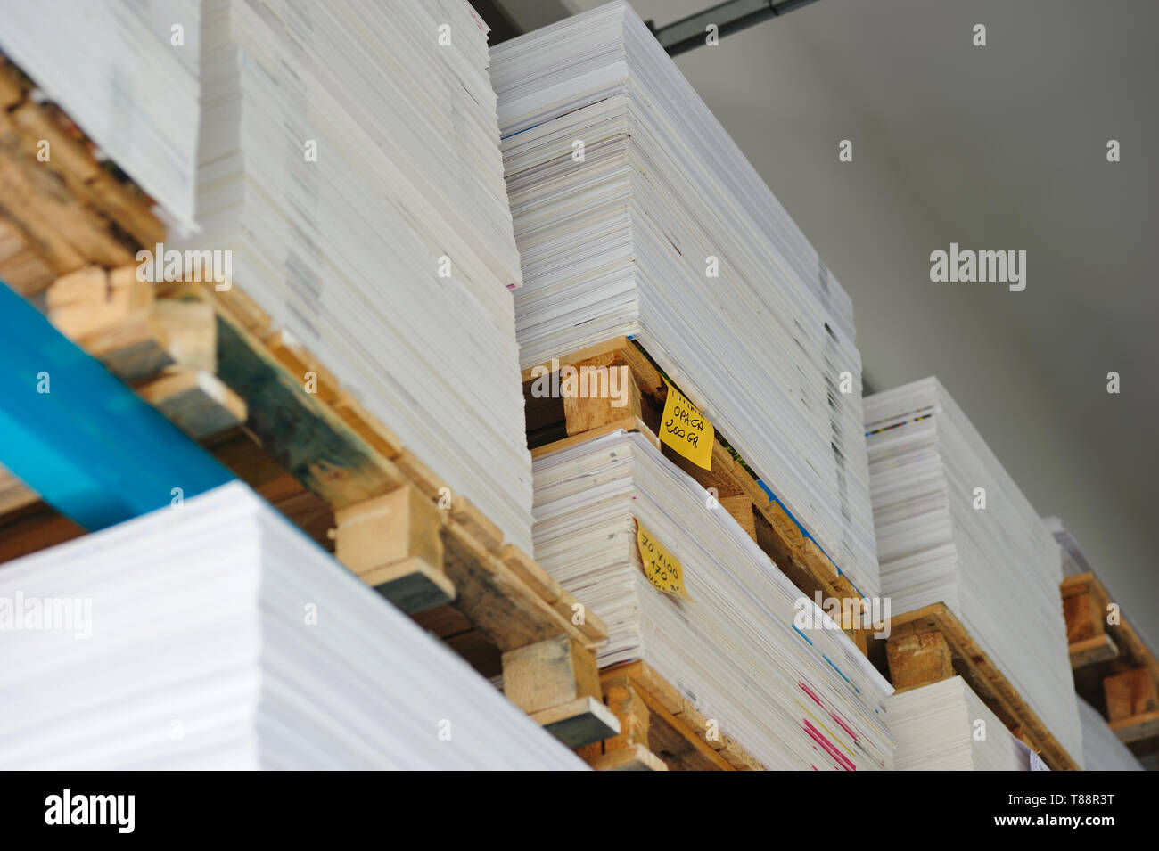 Pallets With Printing Paper High Resolution Stock Photography and ...