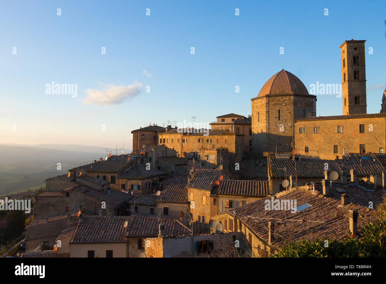 Volterra city landscape, Tuscany, Italy. Hystorical town. Italian ...