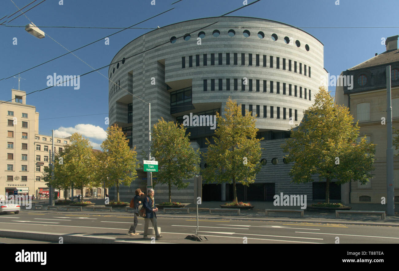 The BIS building at Aeschenplatz, Basel, previously a UBS building ...