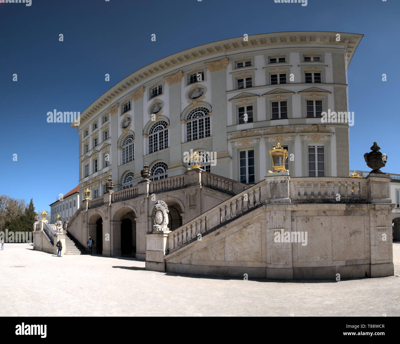 Schloss Nymphenburg in Münich, the "Palace of the Nymph", a baroque ...