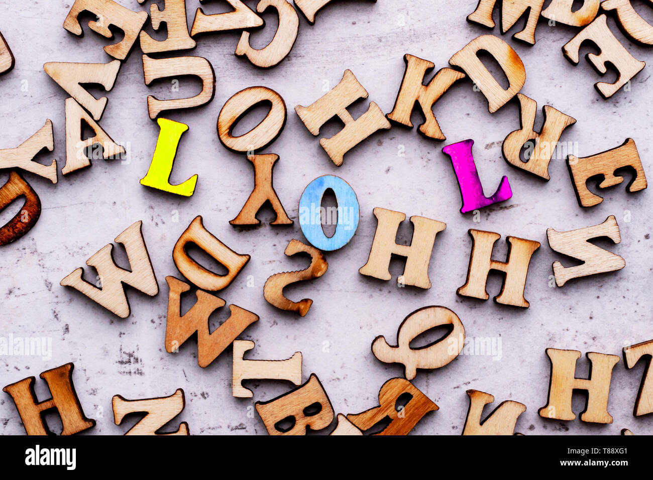 Text message laughing out loud hi-res stock photography and images - Alamy