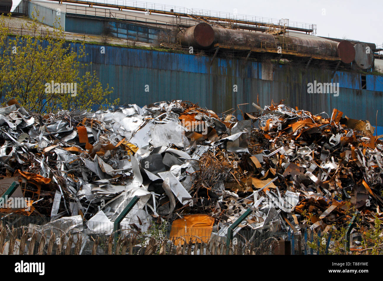 scrap metal ready for recycling Stock Photo - Alamy