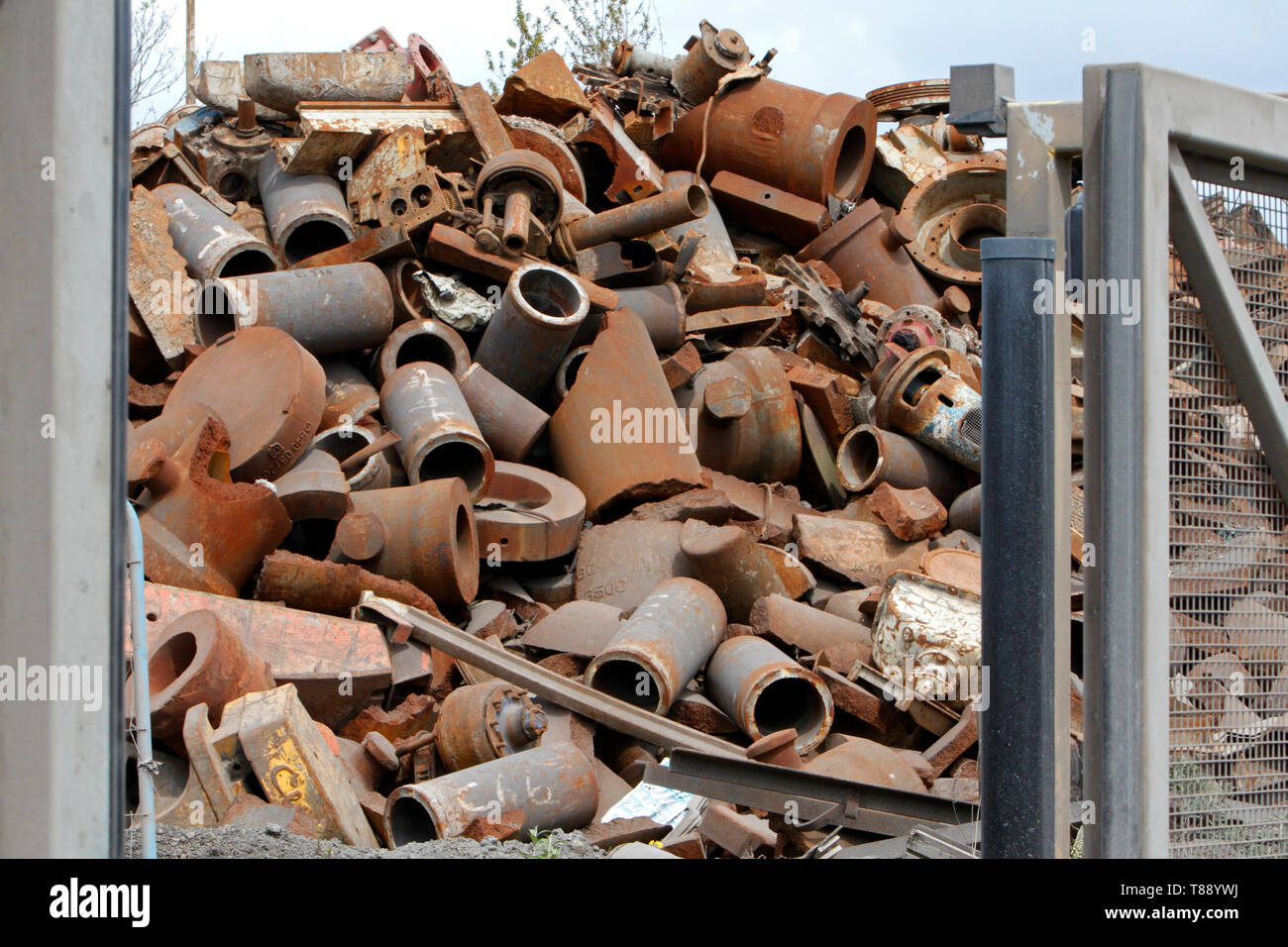 scrap metal ready for recycling Stock Photo - Alamy