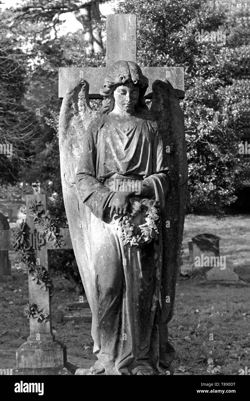 Monochrome angel Black and White Stock Photos & Images - Alamy