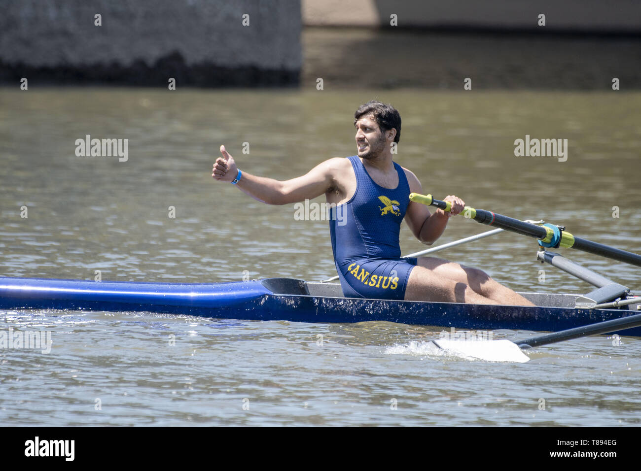 Philadelphia, Pennsylvania, USA. 11th May, 2019. Rowing teams in action ...