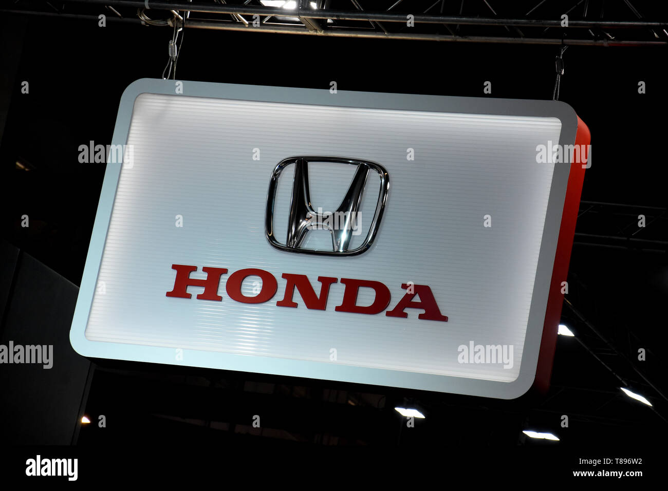 Corporate image of the automotive brand Honda that exhibits its ...